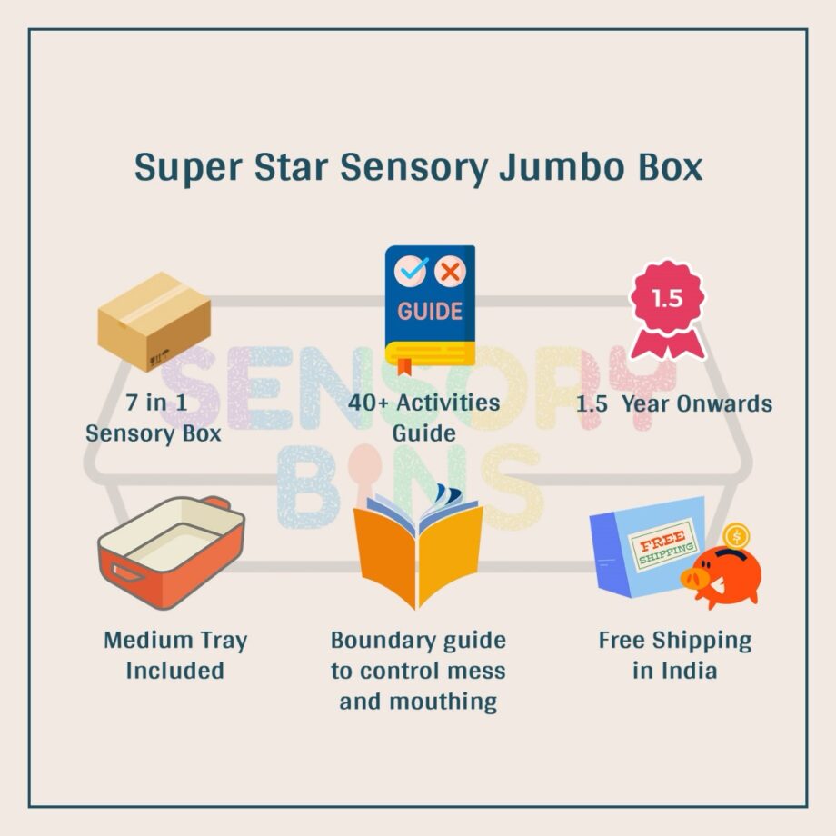 Super Star Sensory Jumbo Box | Ultimate Play & Learning Kit - Sensory ...