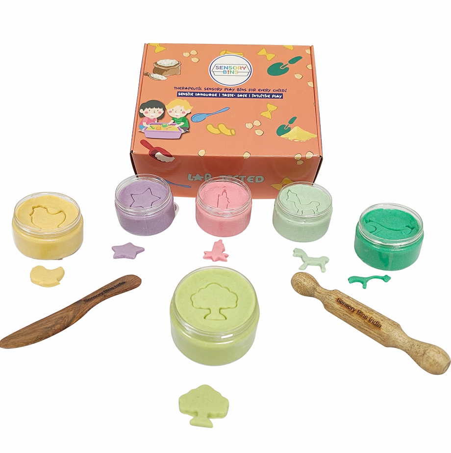 Pastels Magic Taste-Safe Play Dough Kit | Gentle Sensory Fun - Sensory ...